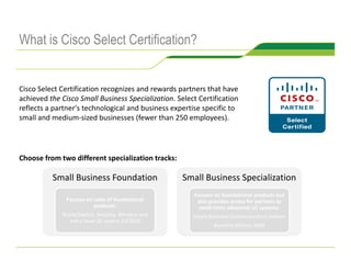Eight Reasons to be a Cisco Select Certified Partner | PDF