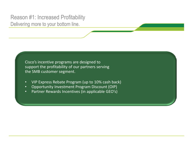 Eight Reasons to be a Cisco Select Certified Partner | PDF | Small and ...