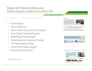 Eight Reasons to be a Cisco Select Certified Partner | PDF