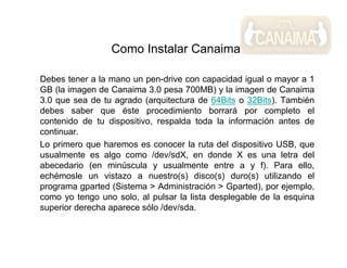 como instalar canaima 3.0 linux en tu equipo | PDF