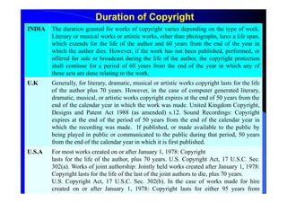 comparative study of the main features of copyright law in india usa ...