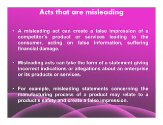 Microsoft power point comparative study of the main features of unfair ...