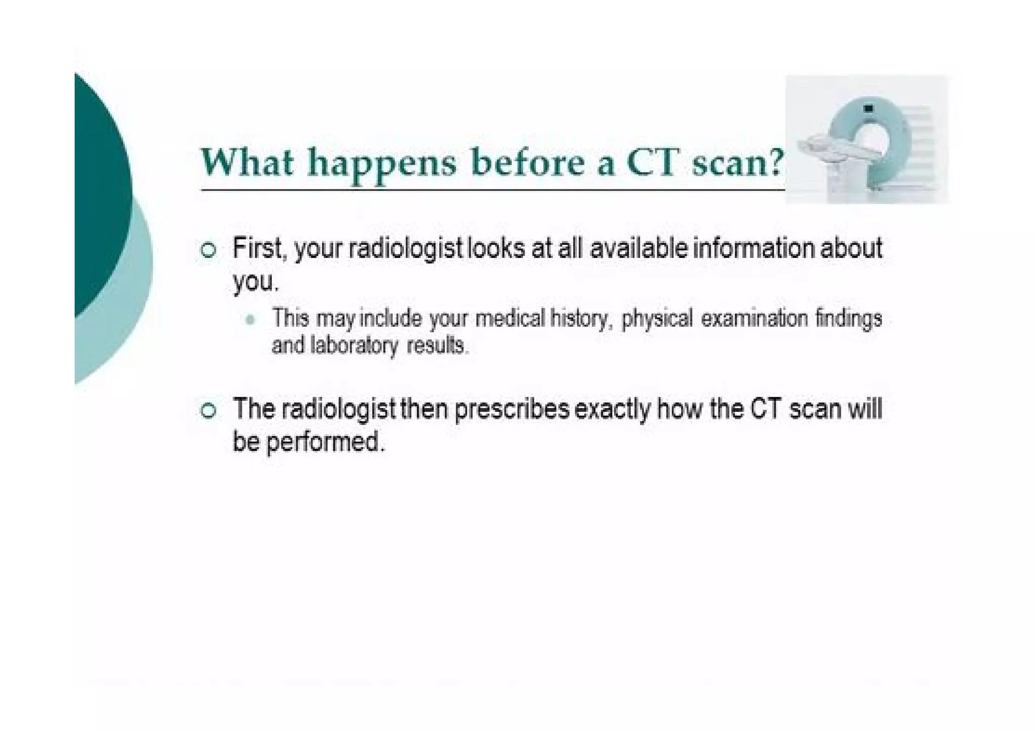 Basics of CT Scan | PDF