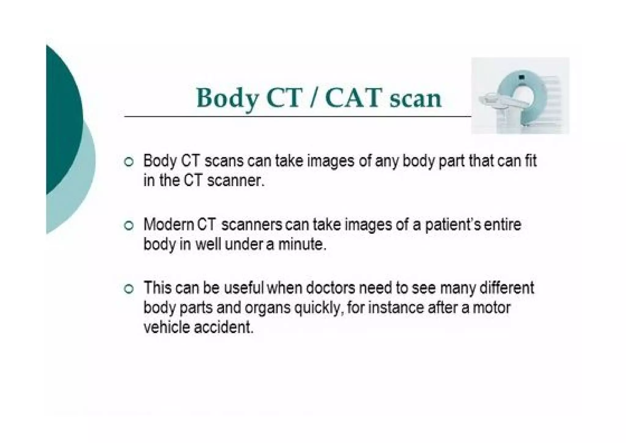 Basics of CT Scan | PDF