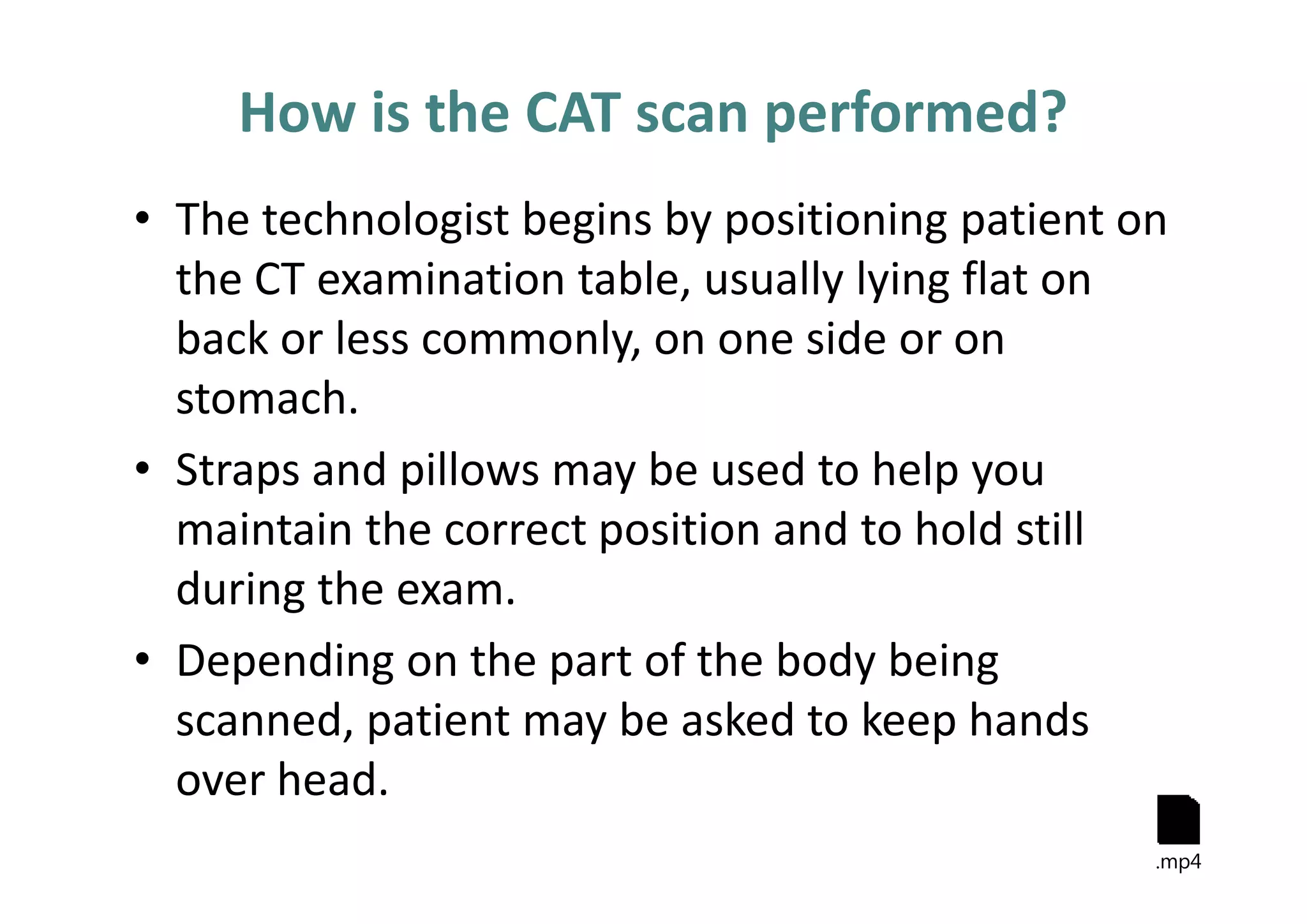Basics of CT Scan | PDF