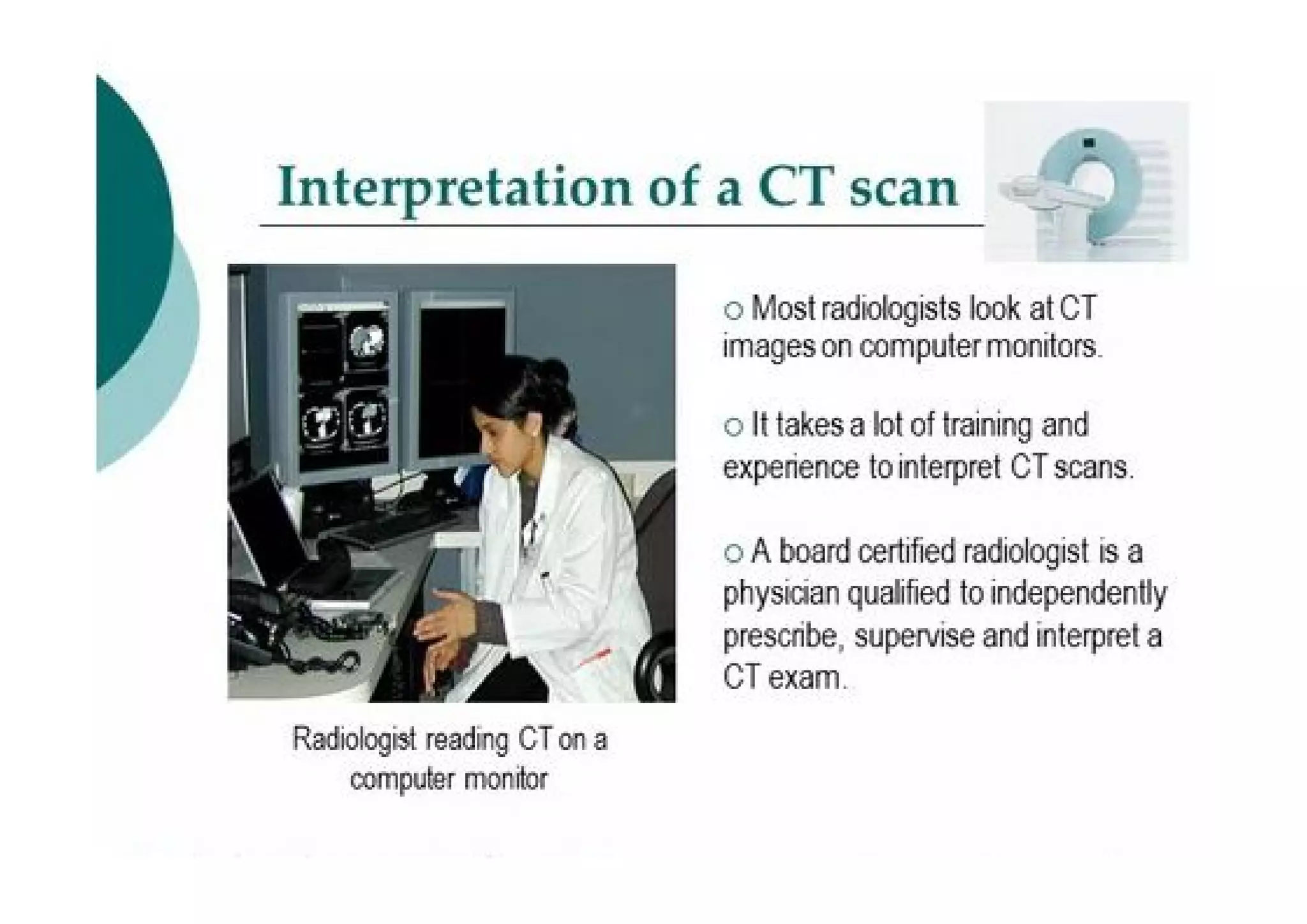 Basics of CT Scan | PDF