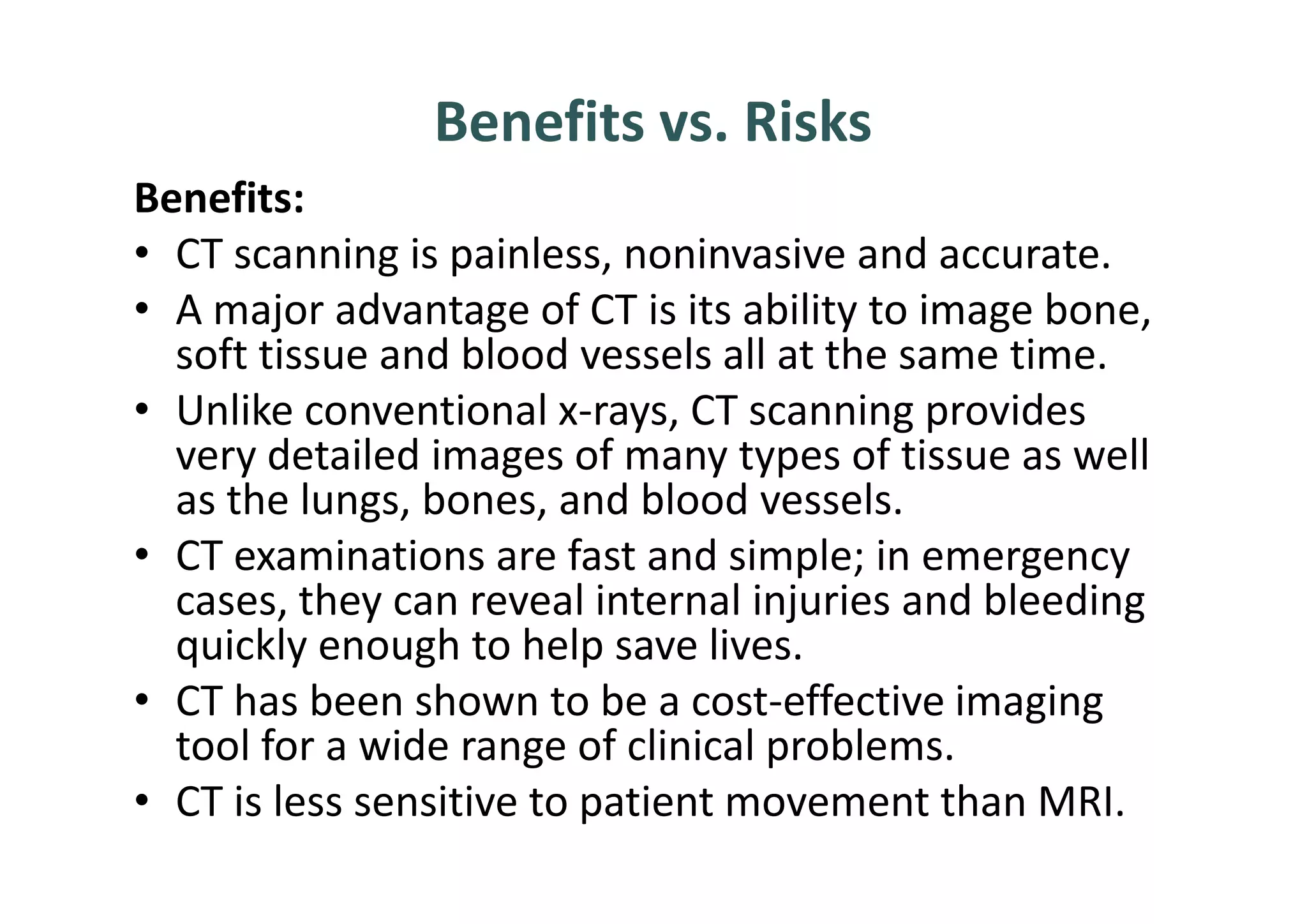 Basics of CT Scan | PDF