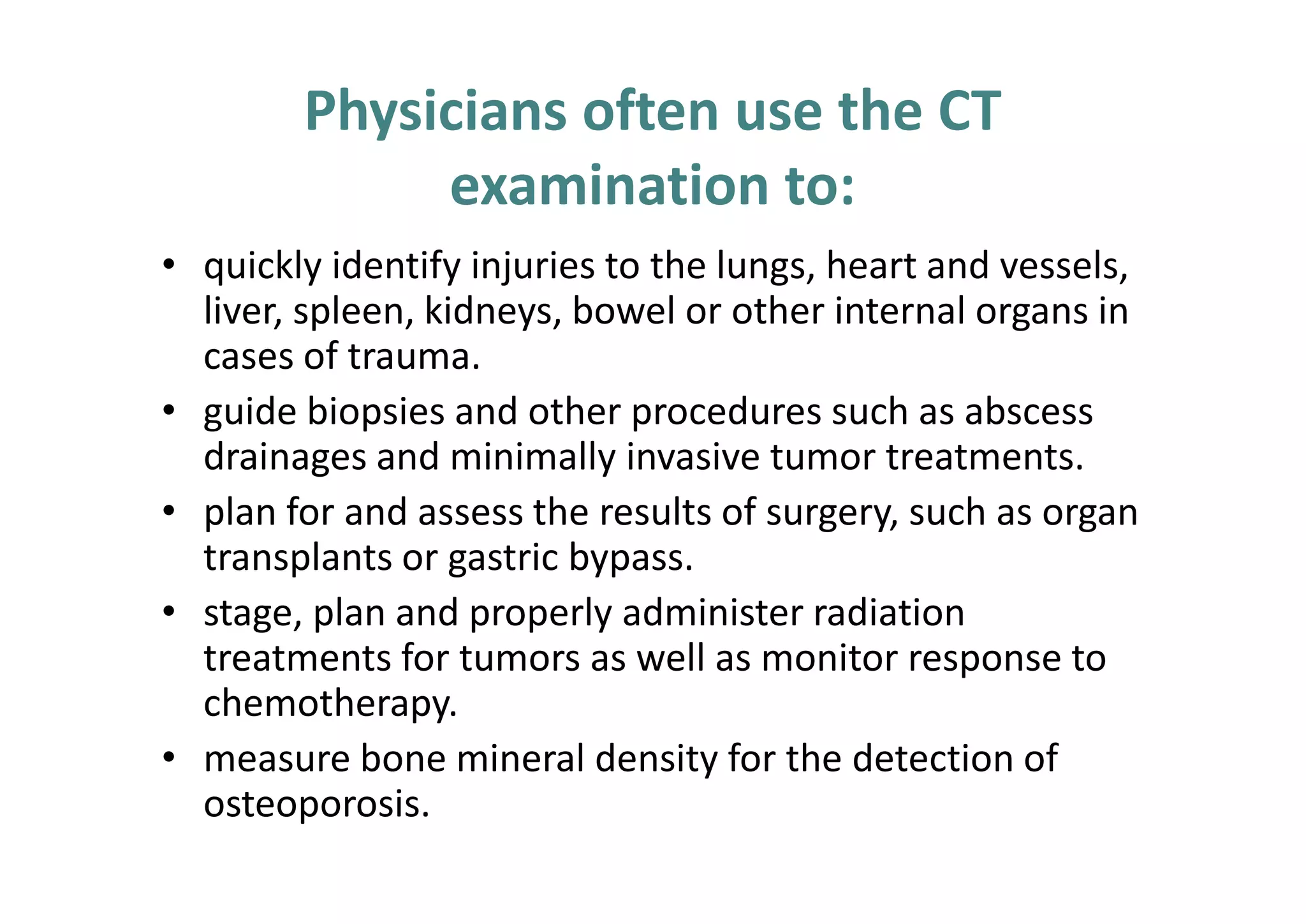 Basics of CT Scan | PDF