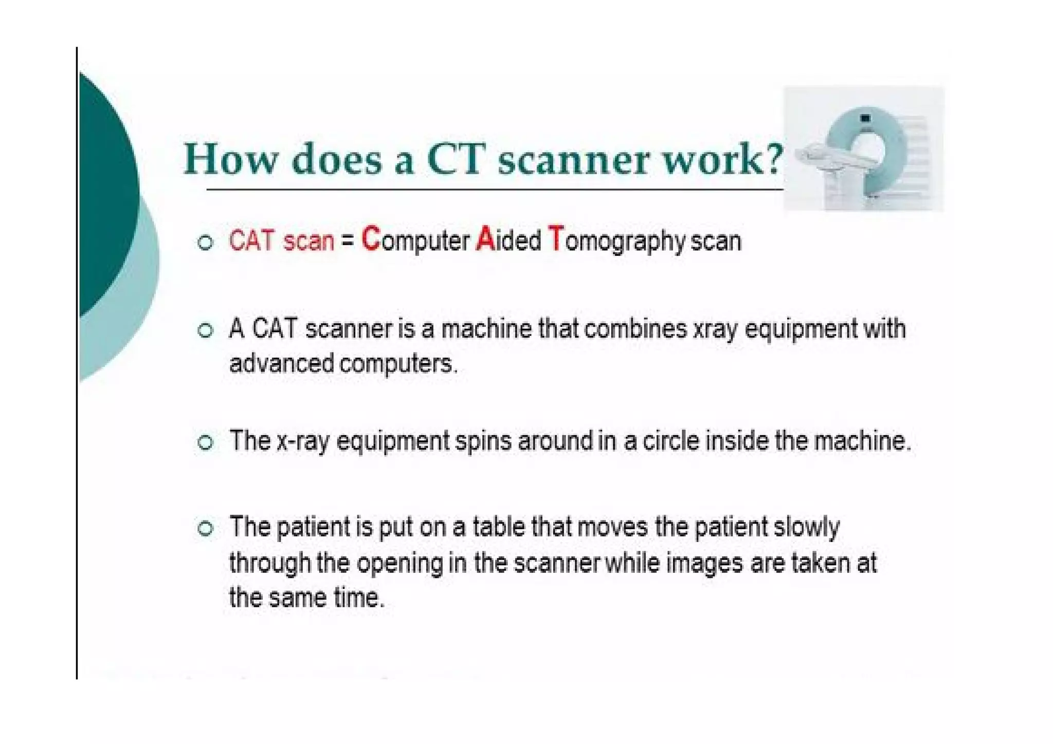 Basics of CT Scan | PDF