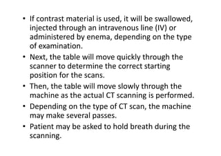 Basics of CT Scan | PDF