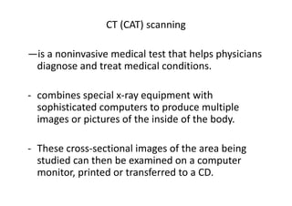Basics of CT Scan | PDF
