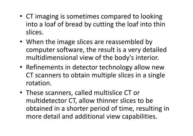 Basics of CT Scan | PPT