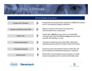 Roche's Acquisition of Genentech | PDF
