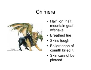 Half Lion Half Goat Half Snake