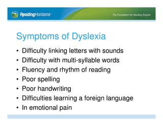 Dyslexia: From Symptoms to Solutions | PPT