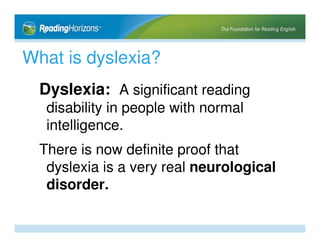 Dyslexia: From Symptoms to Solutions | PPT