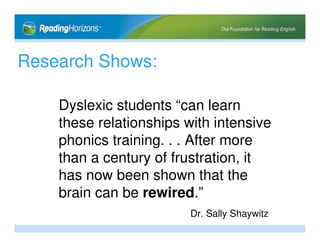 Dyslexia: From Symptoms to Solutions | PPT