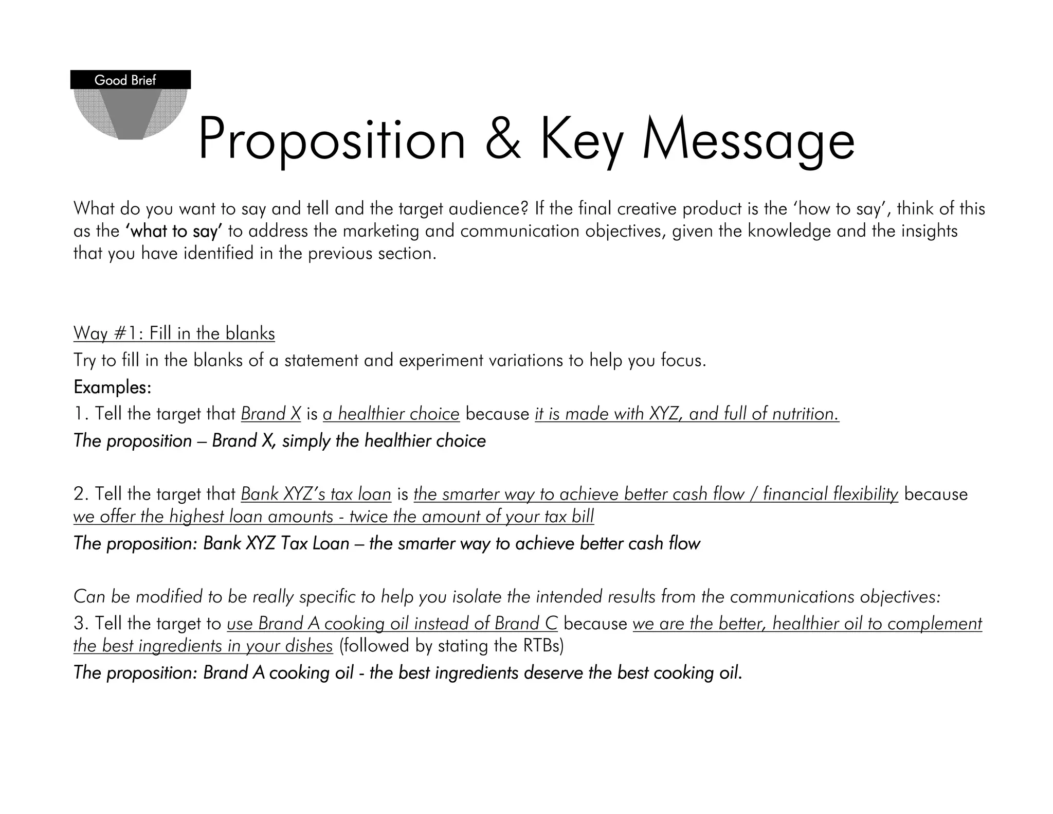 The Good Brief - a no-frills guide to writing creative briefs | PDF