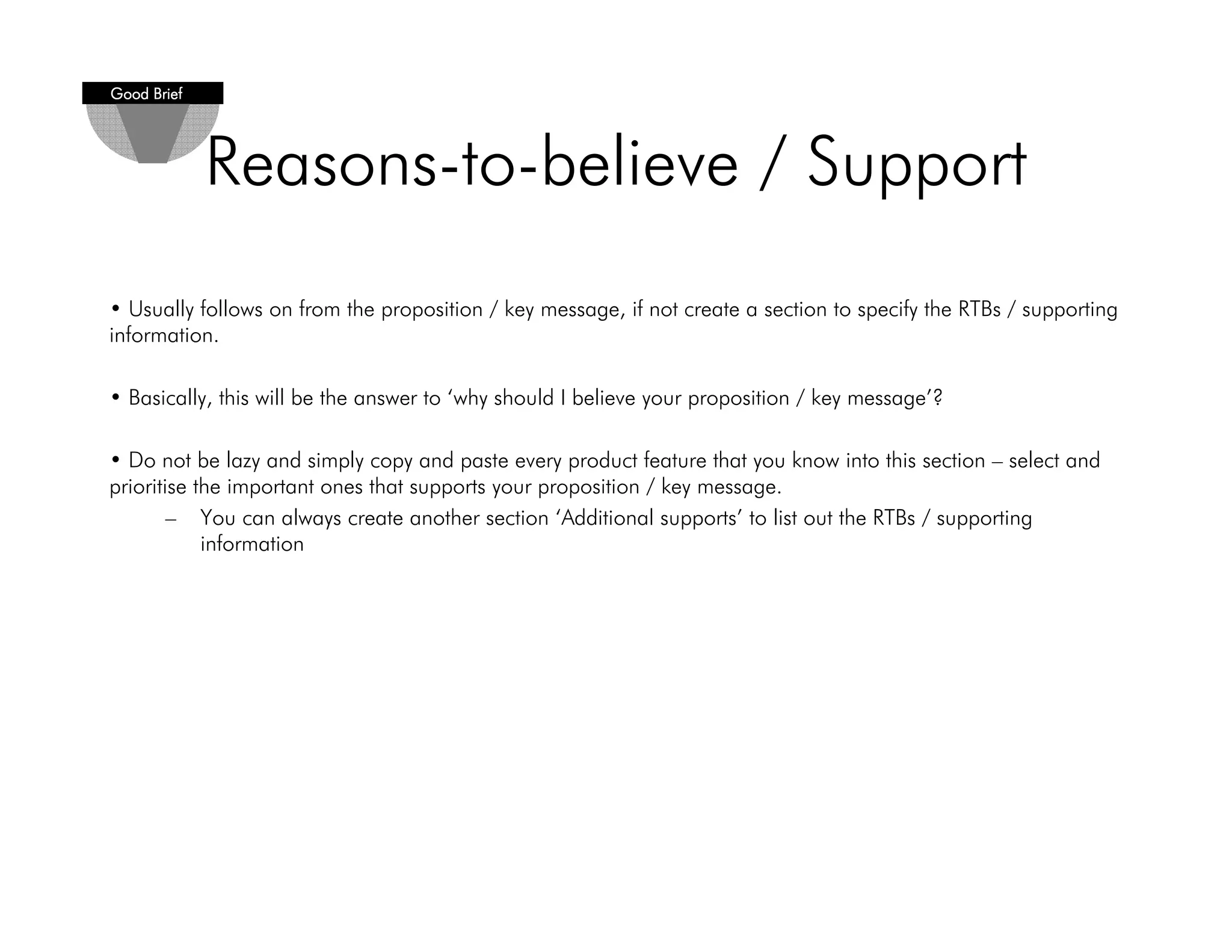 The Good Brief - a no-frills guide to writing creative briefs | PDF