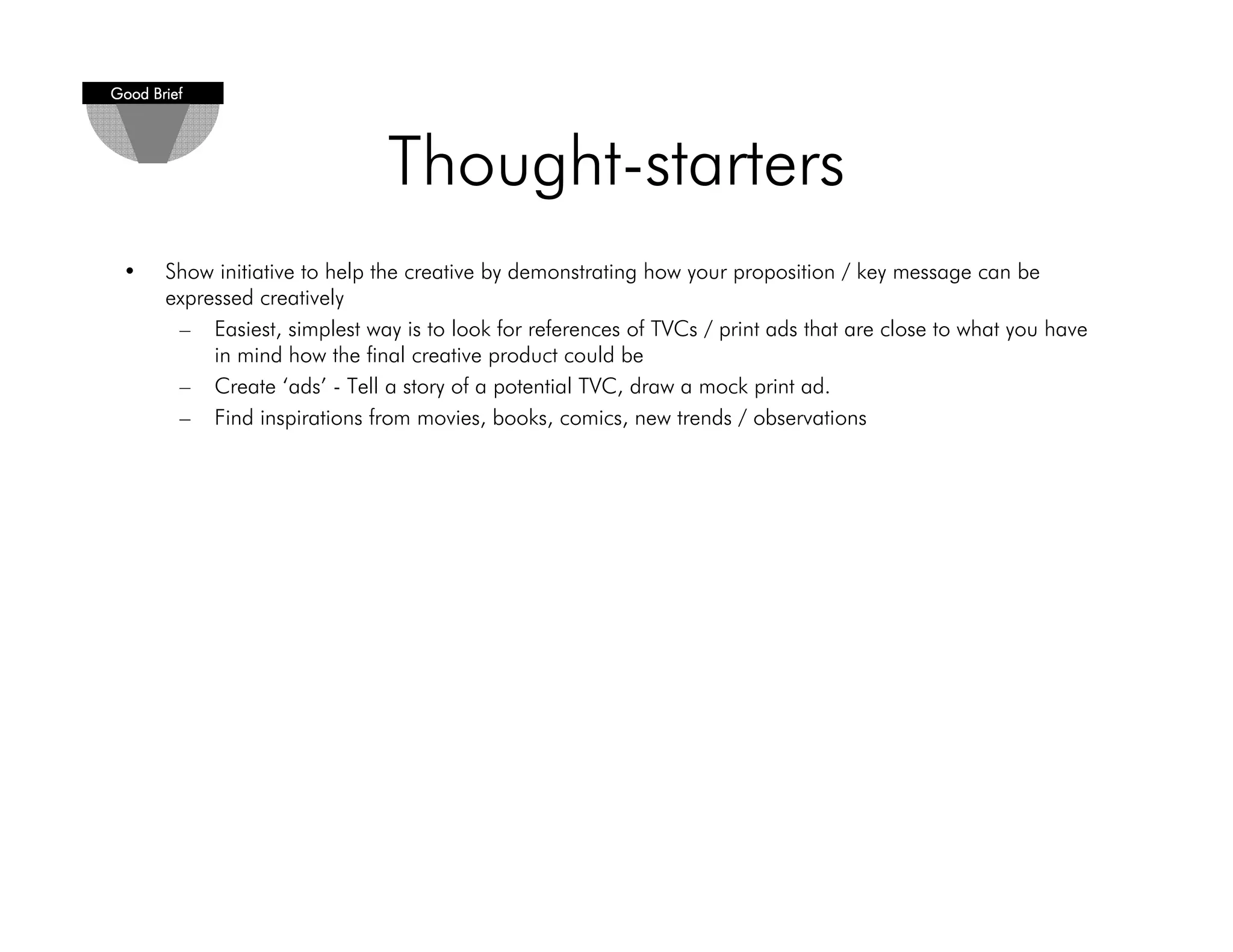 The Good Brief - a no-frills guide to writing creative briefs | PDF