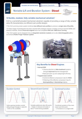 Mechadyne Diesel VLD | PDF | Automotive