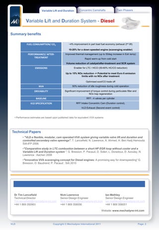 Mechadyne Diesel VLD | PDF | Automotive