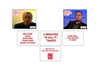 Campaign examples from British Heart Foundation - Heart attack & Yoobot ...