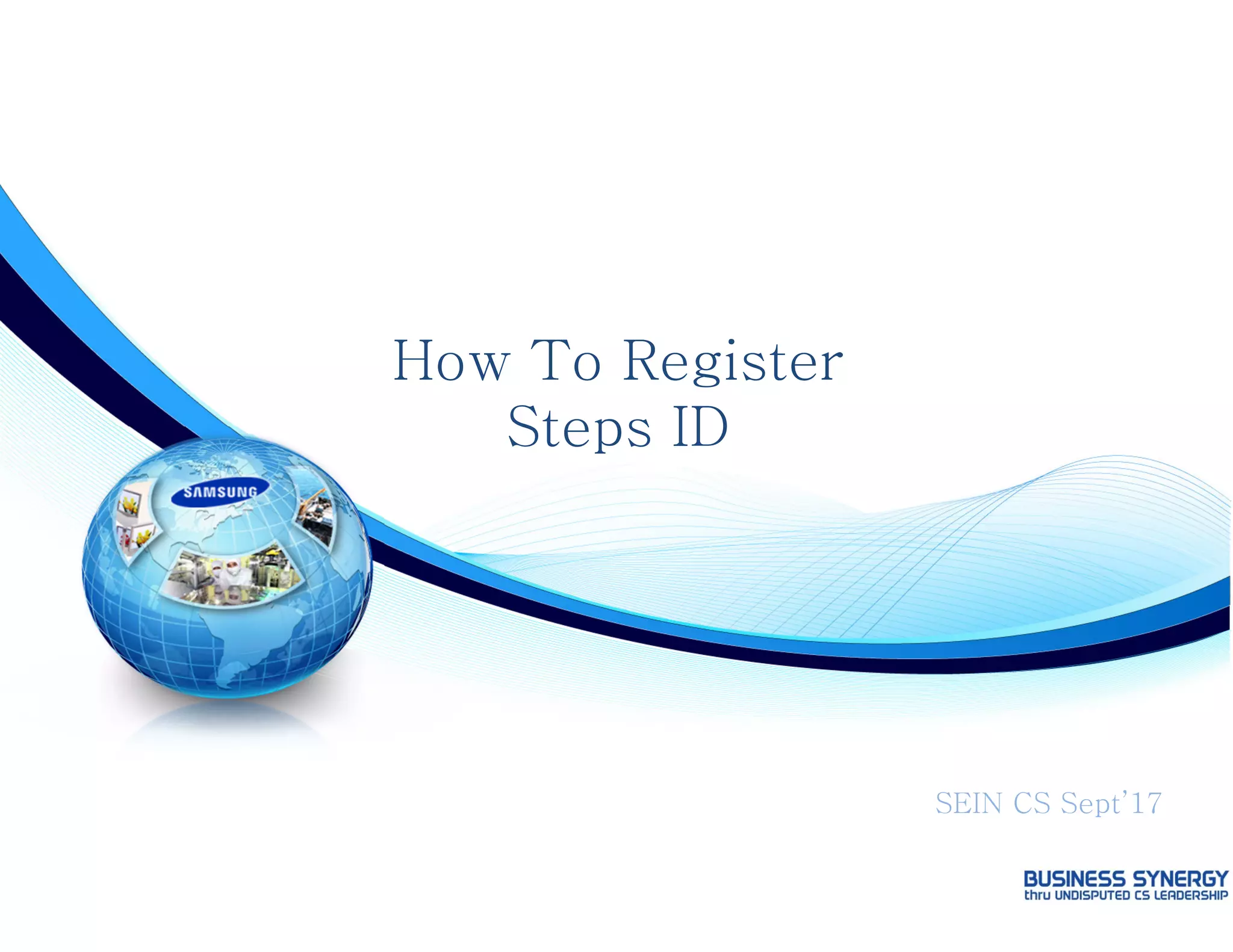 Microsoft power point how to register steps id | PDF