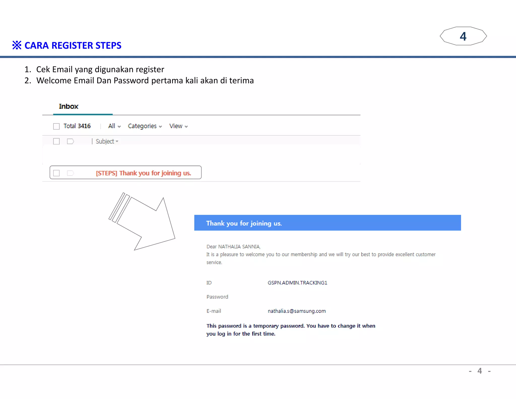 Microsoft power point how to register steps id | PDF