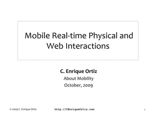 Mobile Real-time Physical and Web Interactions | PDF | Smartphones ...