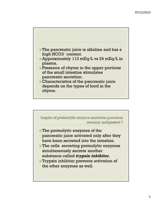 Microsoft power point intestinal & biliary secretion | PDF