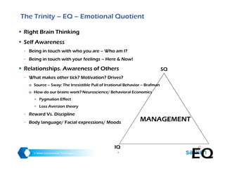 The three quotients - Spiritual/Social, Intelligence & Emotional | PDF