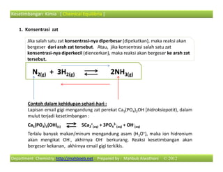 Microsoft power point kesetimbangan | PDF