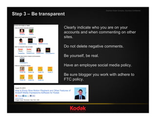 Kodak Social Media Presentation | PPT