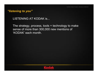 Kodak Social Media Presentation | PPT