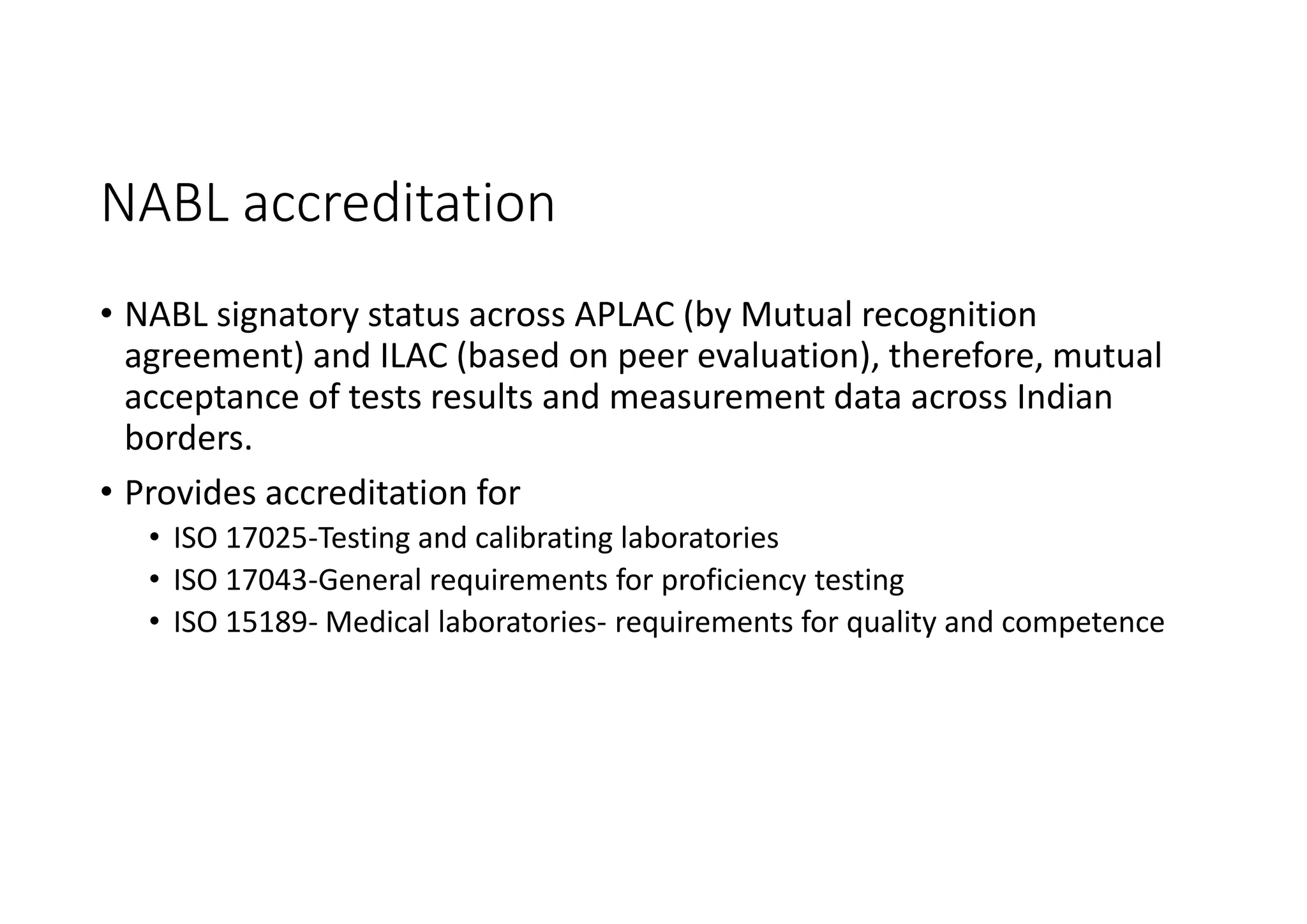 Laboratory accreditation by iso 15189 | PDF