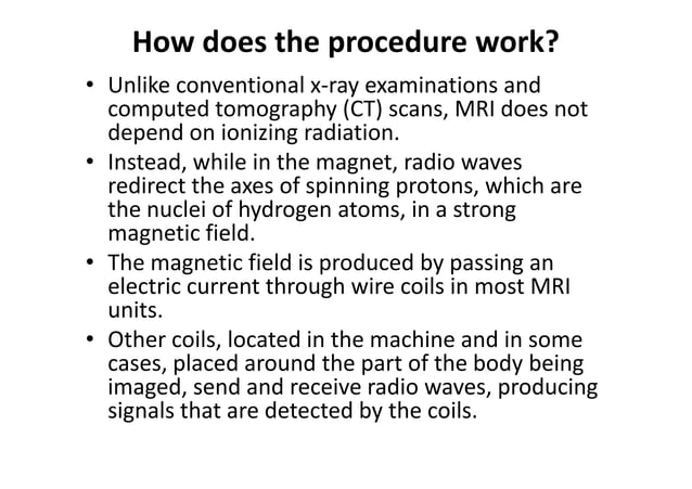 Basics of MRI | PDF