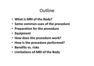Basics of MRI | PDF