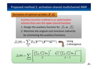 Depth Estimation of Sound Images Using Directional Clustering and Activation-Shared Nonnegative ...