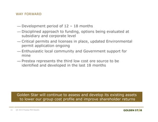 Prestea PEA Results | PDF | Commodities | Economy