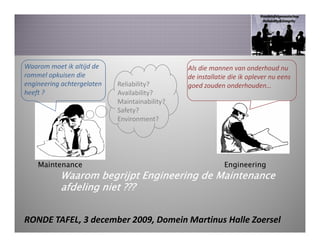 Rondetafel Maintenance En Engineering | PPT