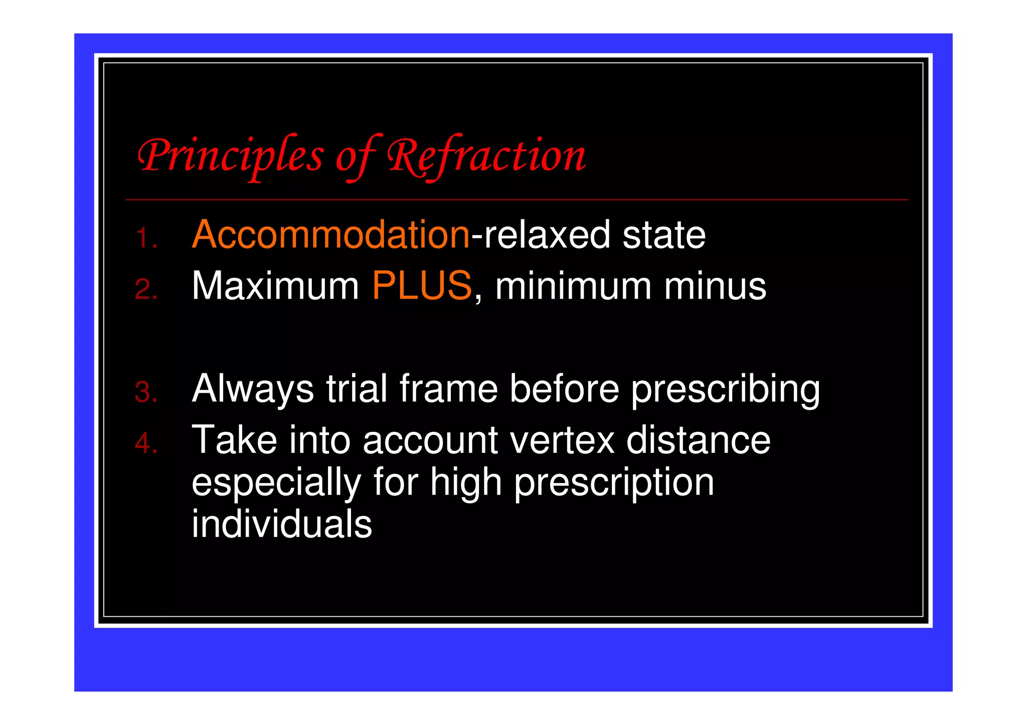 subjective refraction | PDF