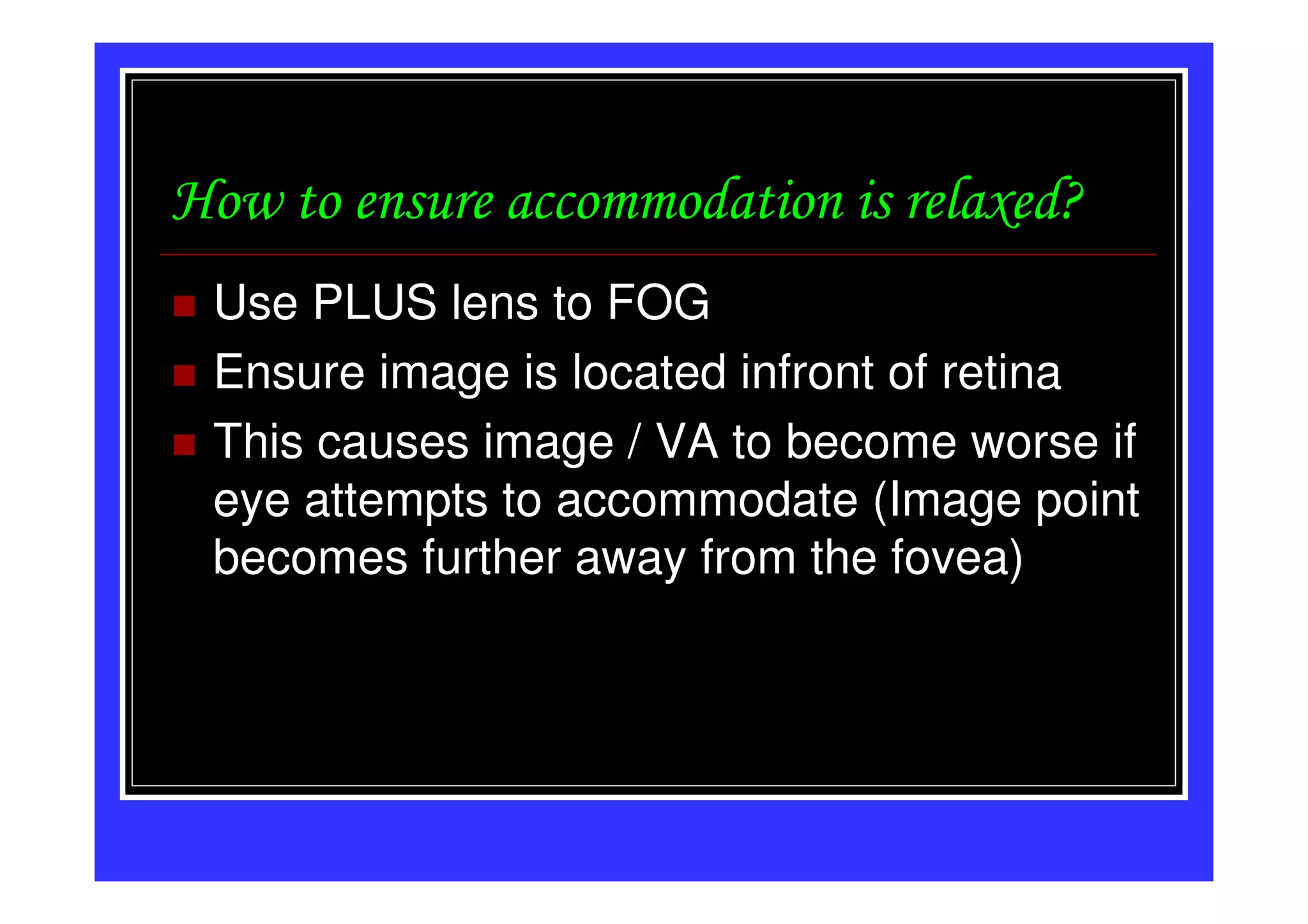 subjective refraction | PDF