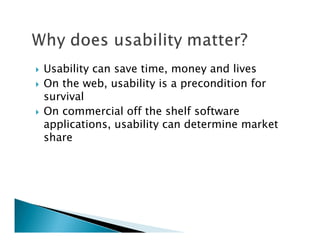 Usability Testing 101 - an introduction | PDF