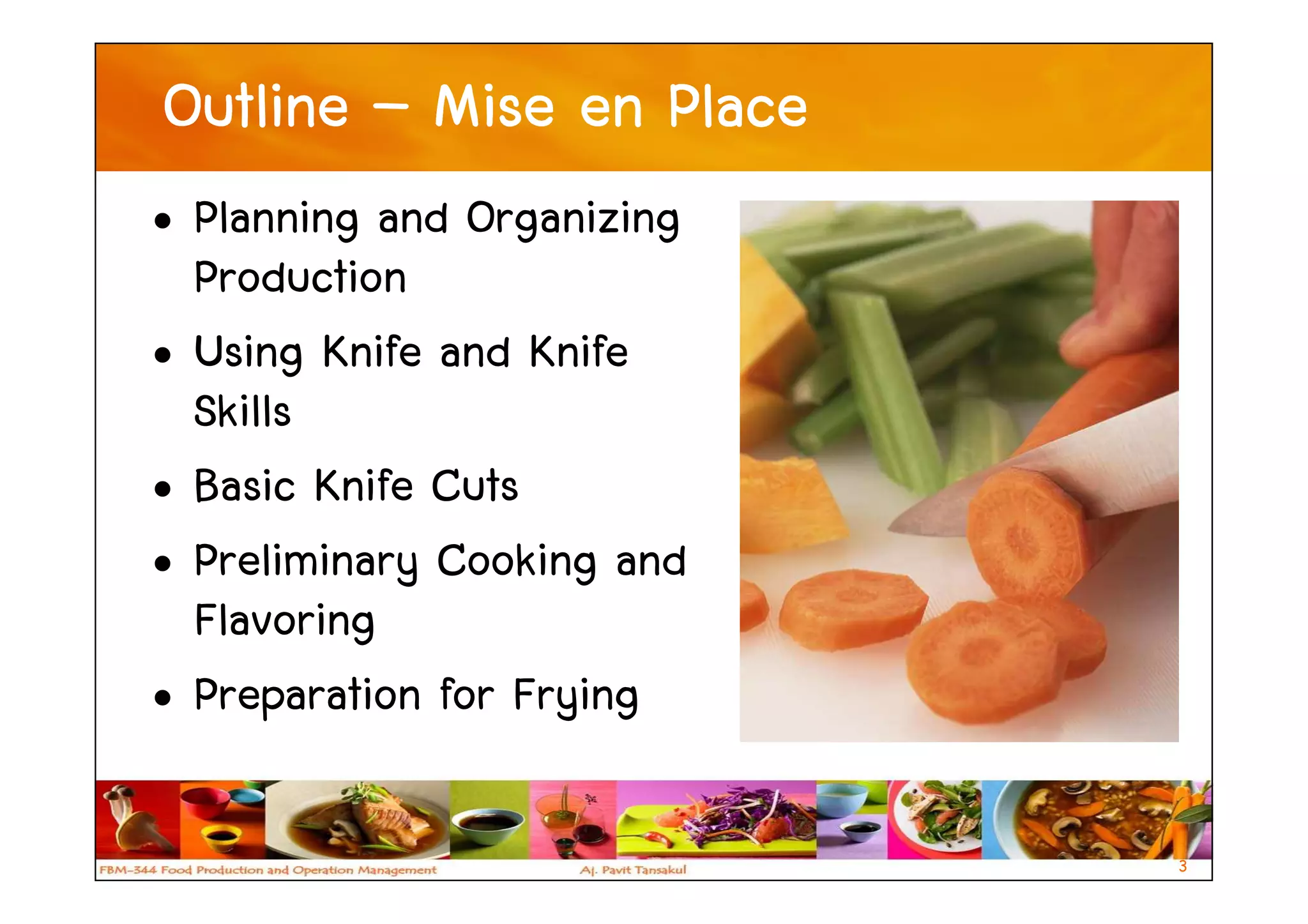 Week 4 Basic Cooking Principle & Mise En Place | PDF