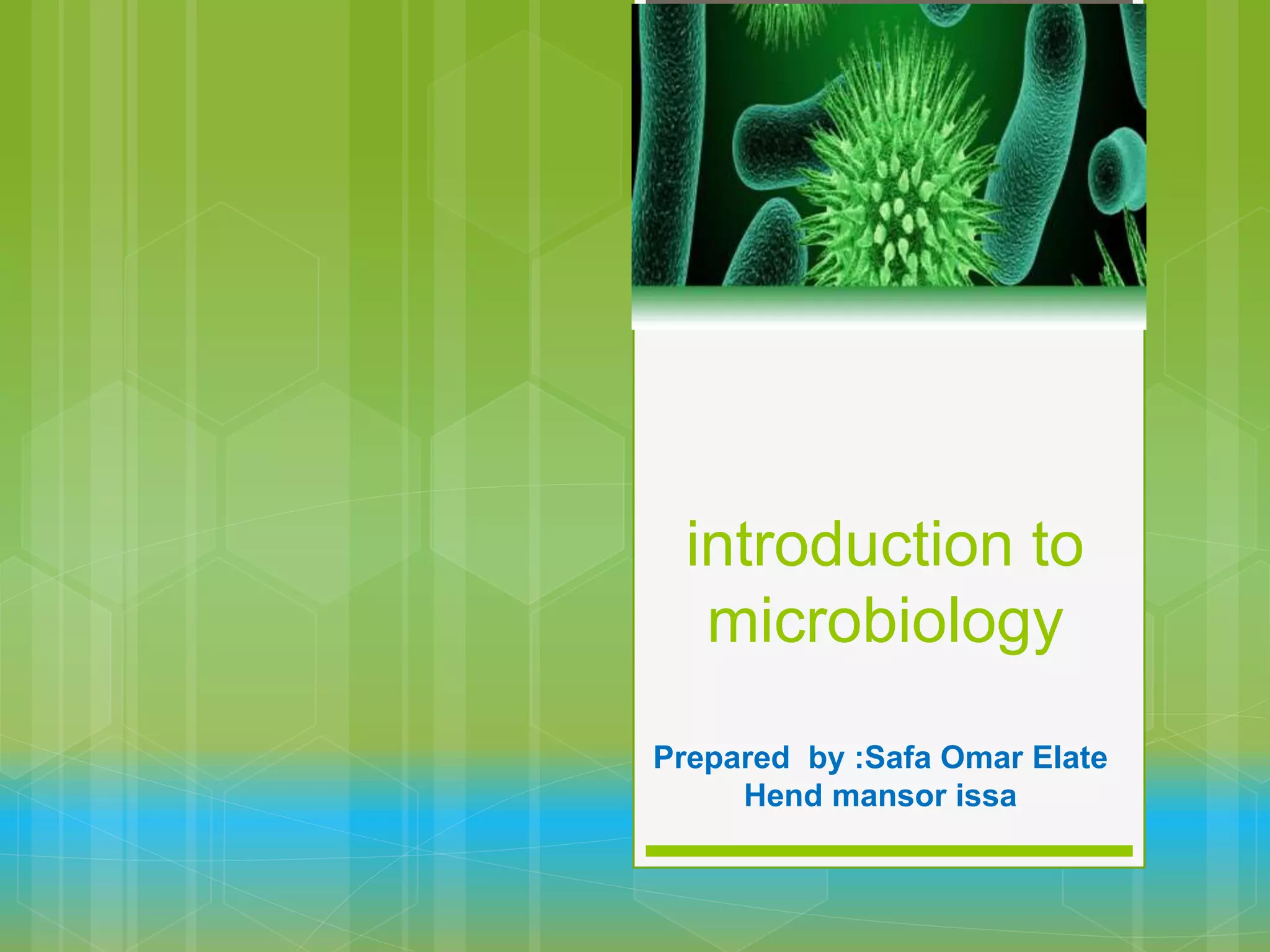 introduction to microbiology | PPT
