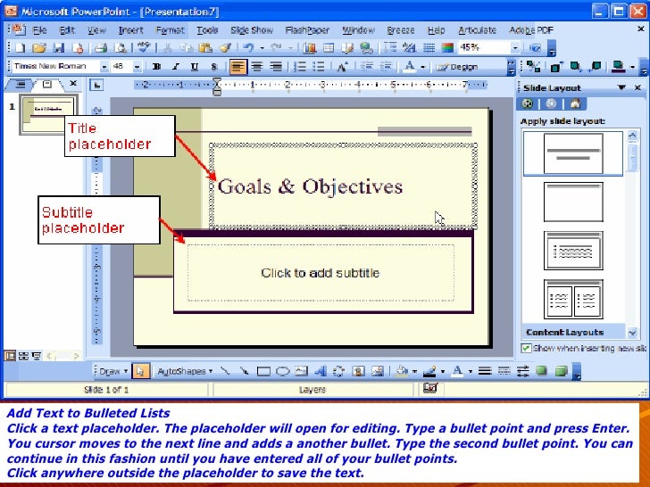 Microsoft Powerpoint 2003