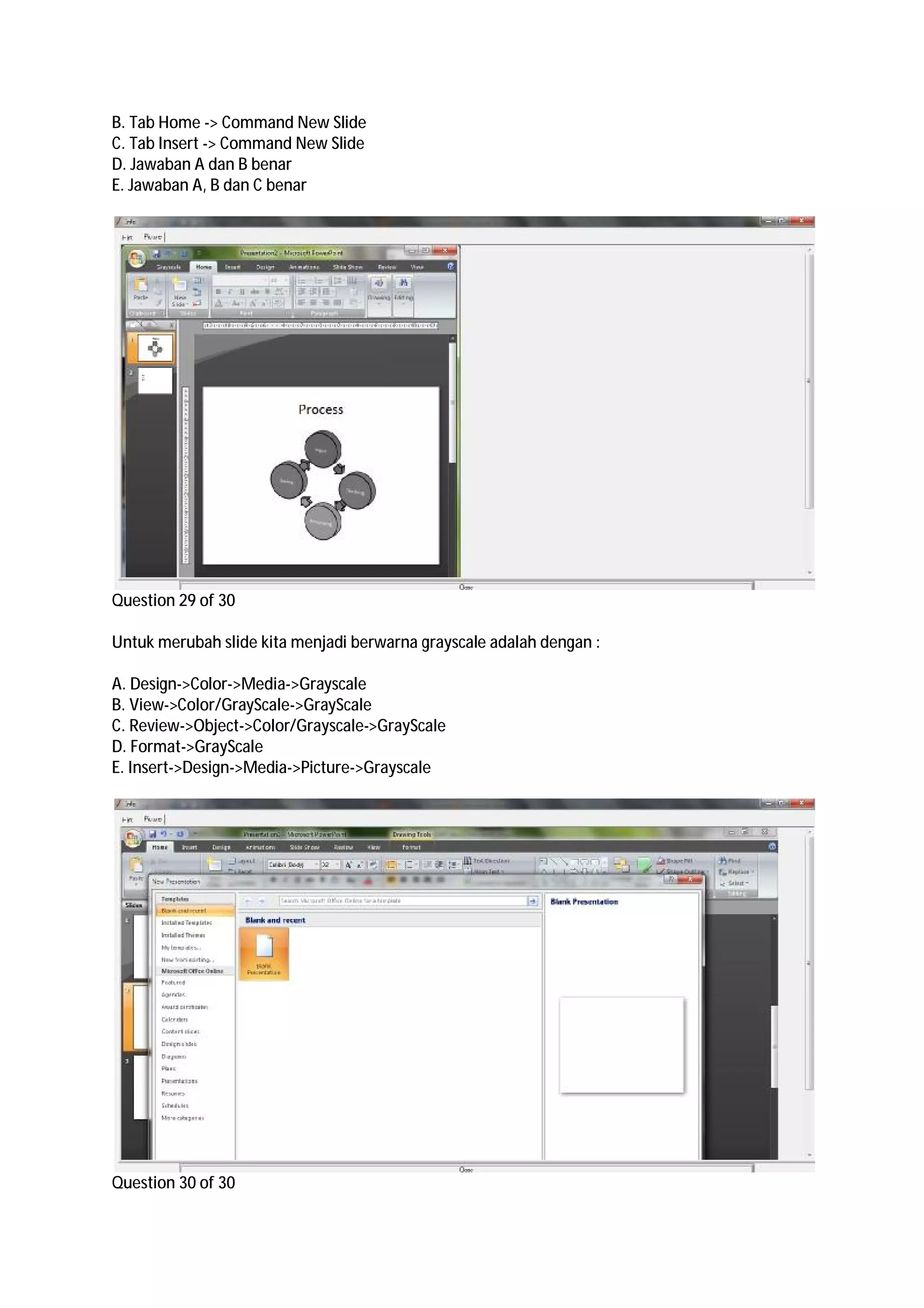 contoh ujian Microsoft powerpoint 2007 | PDF