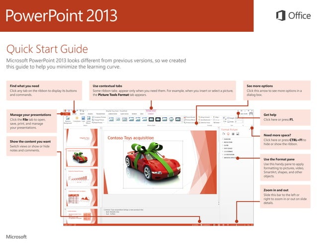 Microsoft PowerPoint 2013 Quickstart | PDF