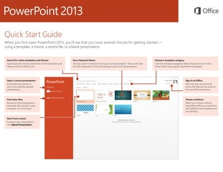 Microsoft PowerPoint 2013 Quickstart | PDF